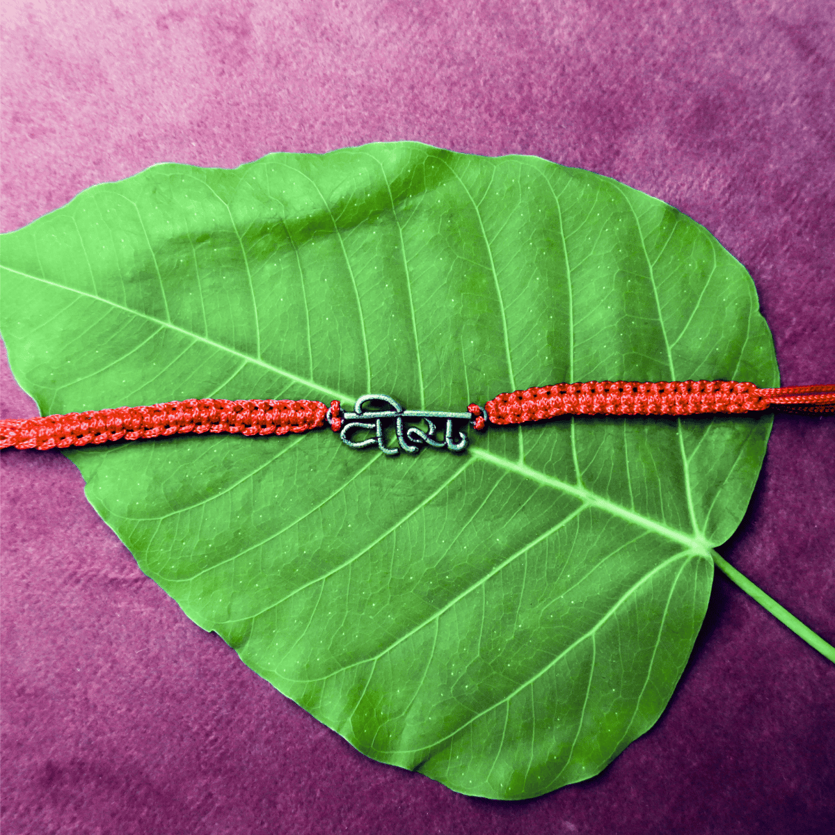 Veera V01 Rakhi-Silver Rakhi - Foxtella Accessories
